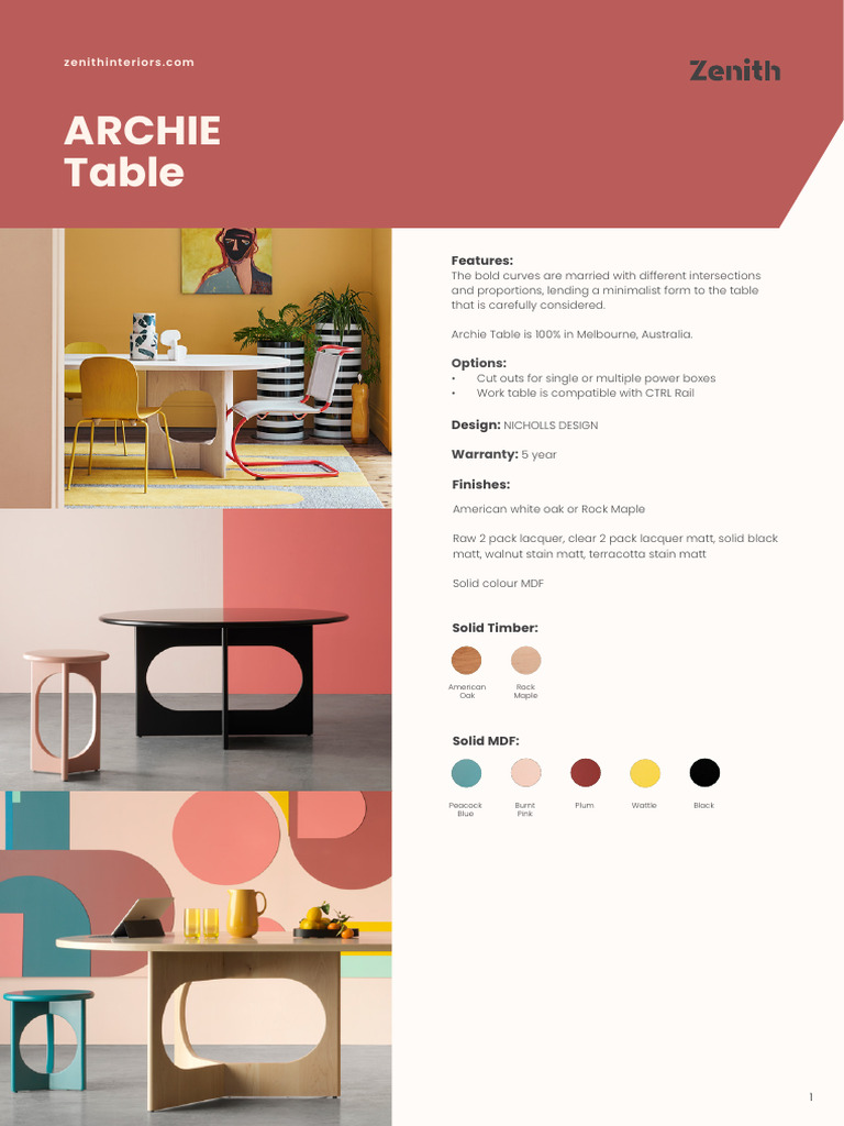 Archie Table Specification | PDF
