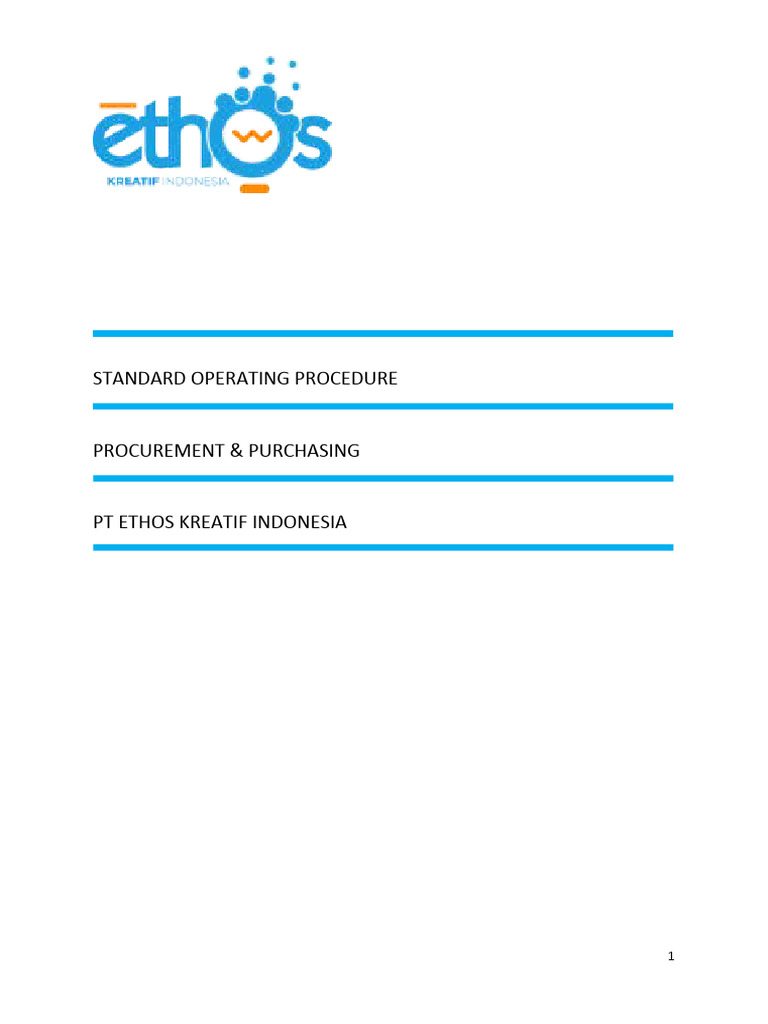 SOP Procurement & Purchasing | PDF