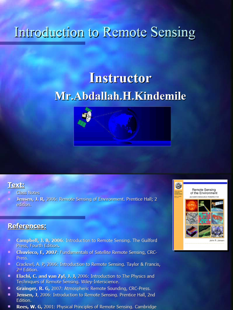 Remote Sensing Lectures Fall | PDF | Scattering | Refractive Index