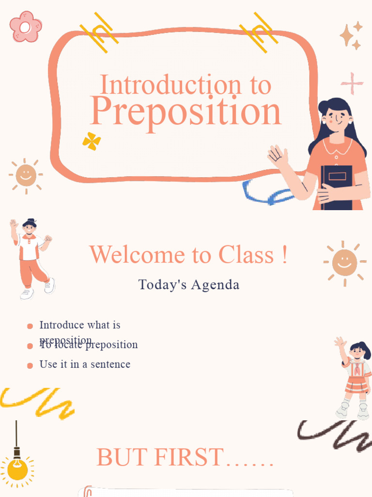 Introduction To Preposition Pdf Preposition And Postposition Object Grammar