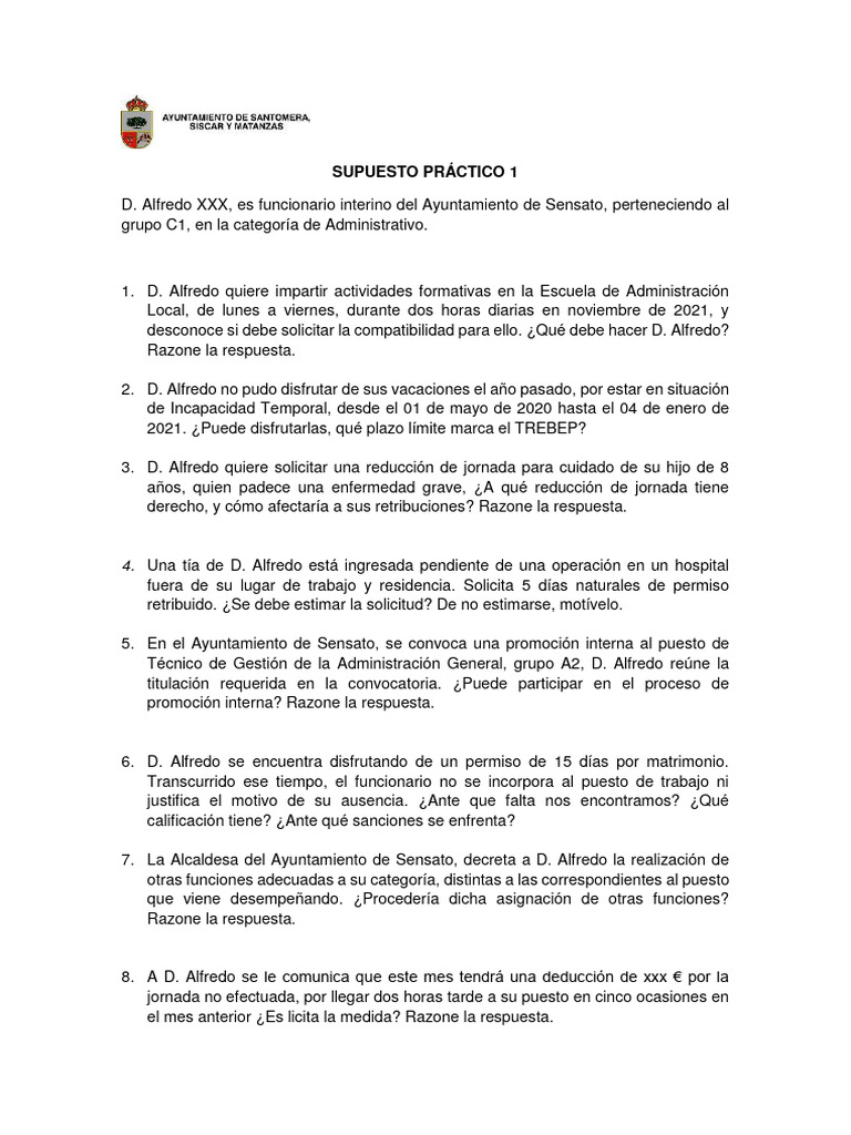 Segundo-Ejercicio Supuestos-Practicos Administrativo | PDF