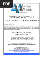 Psychology Unit 3 Question and Answer Booklet 2019 | PDF | Stress ...