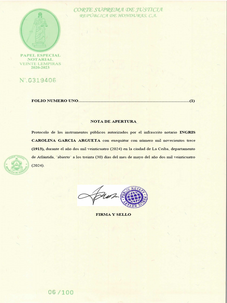 Protocolo #1 Notarial | PDF | Donación | Propiedad