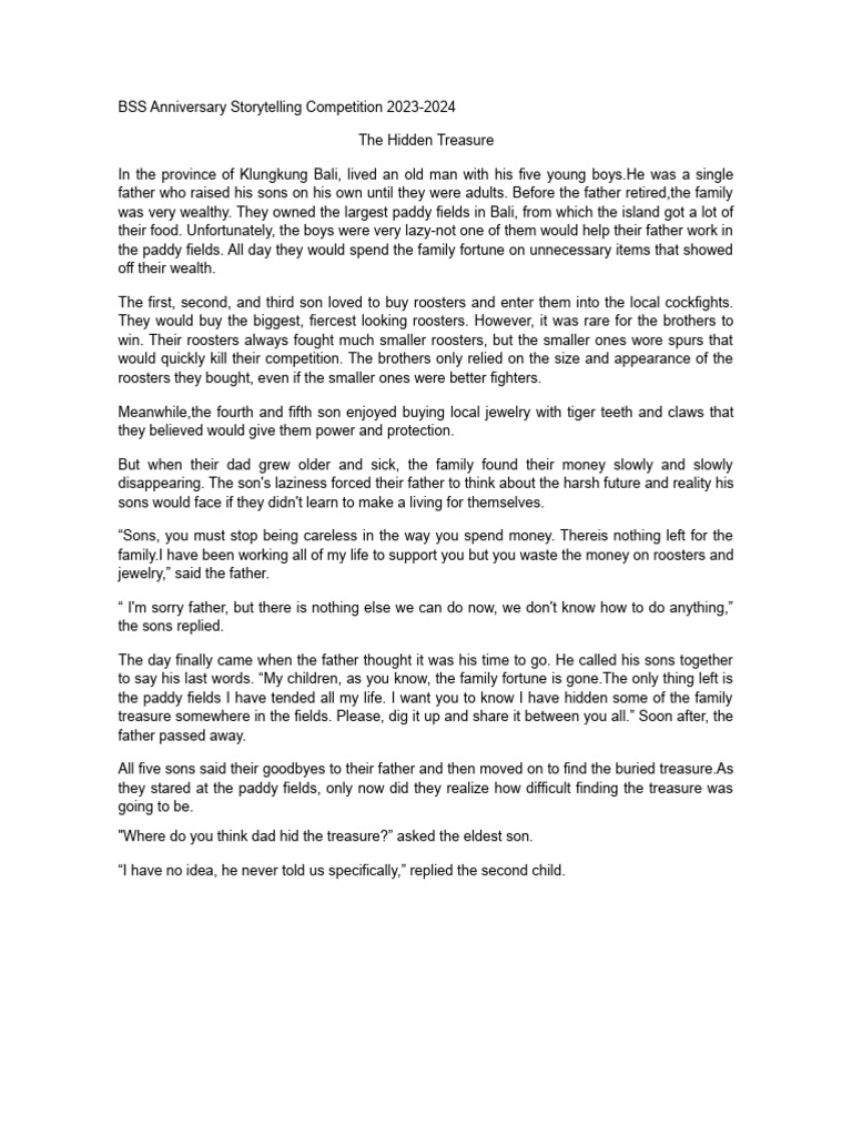 Storytelling Stories | PDF | Cooking, Food & Wine | Mystery, Thriller ...