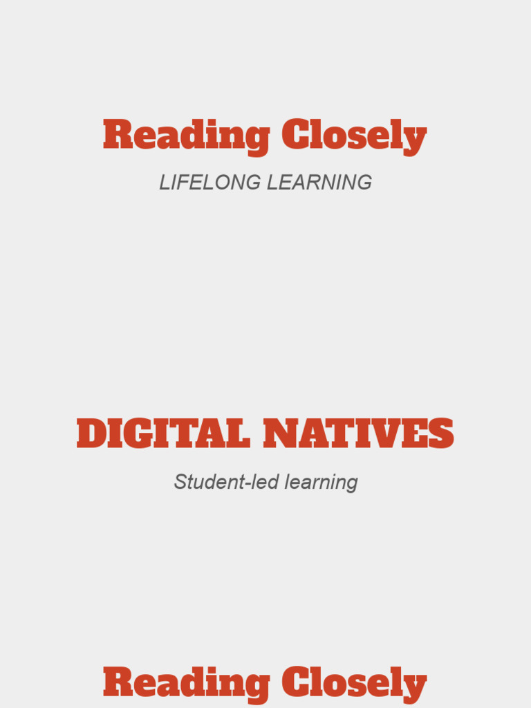 Reading Closely_ Levels of Reading - Class 1-29 April 24 | PDF