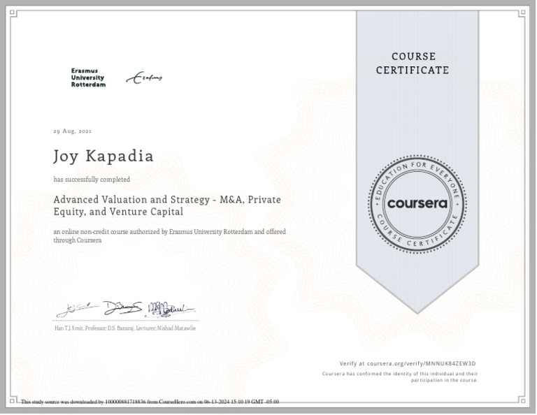 Advanced Valuation and Strategy M A Private Equity and Venture Capital ...