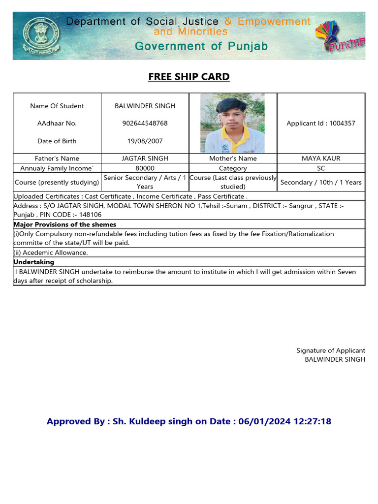 Free Ship Card | PDF