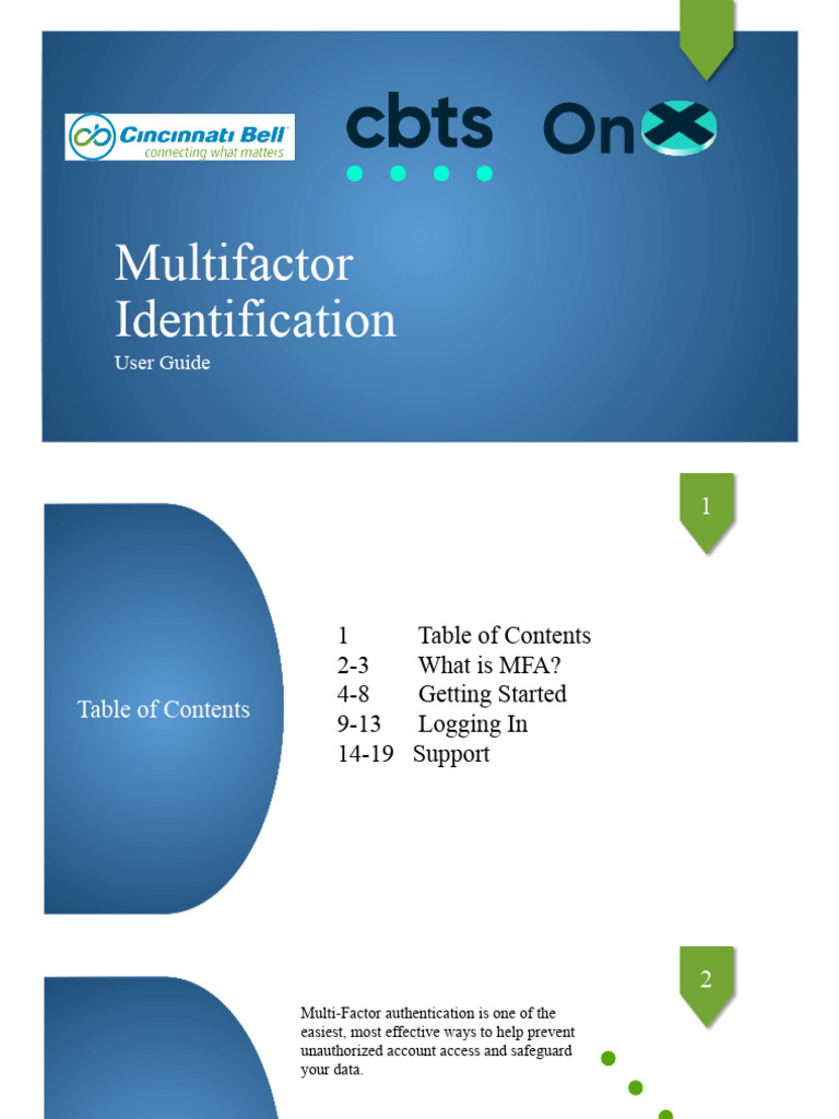 MFA User Guide | Download Free PDF | Login | Mobile App