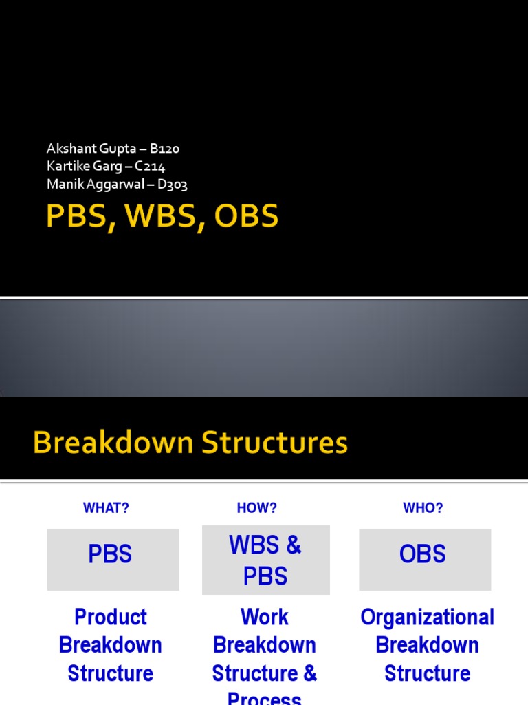 PM - WBS 1ppt | PDF | Business