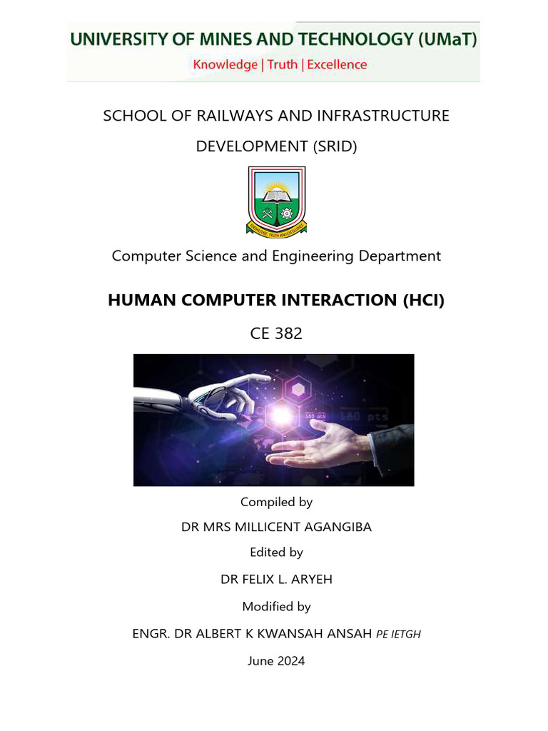 Human Computer Interaction 2023 2024 | PDF | Human–Computer Interaction | Usability