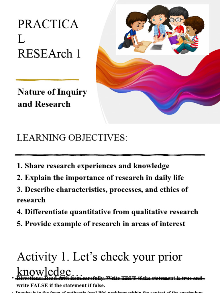 The Nature of Inquiry and Research | Download Free PDF | Knowledge ...