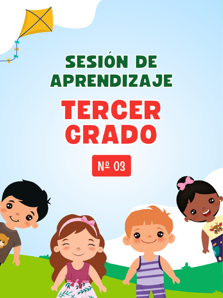 Sesión de Aprendizaje Nº03 - 3er Grado | PDF | Aprendizaje | Escuelas