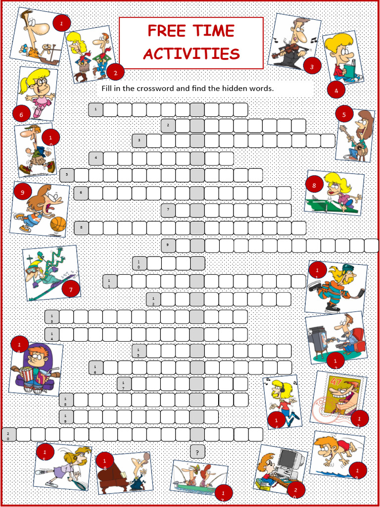 Free Time Activities | PDF | Word Puzzles