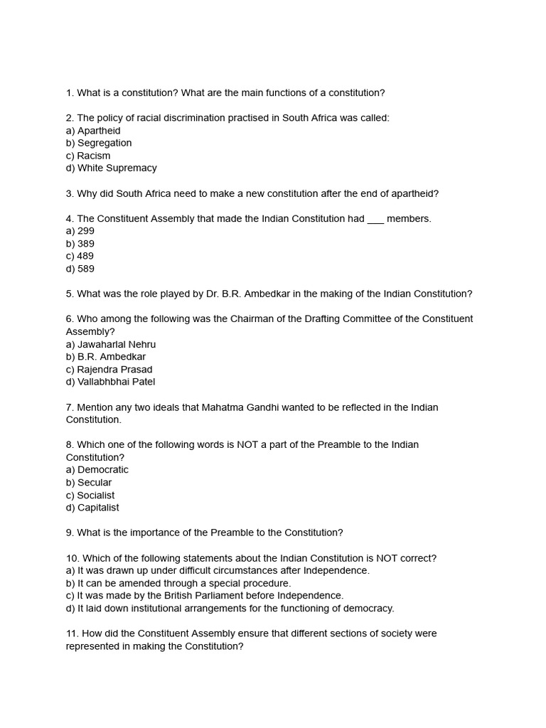 Constitutional Design ch2 Civics | Download Free PDF | Government ...