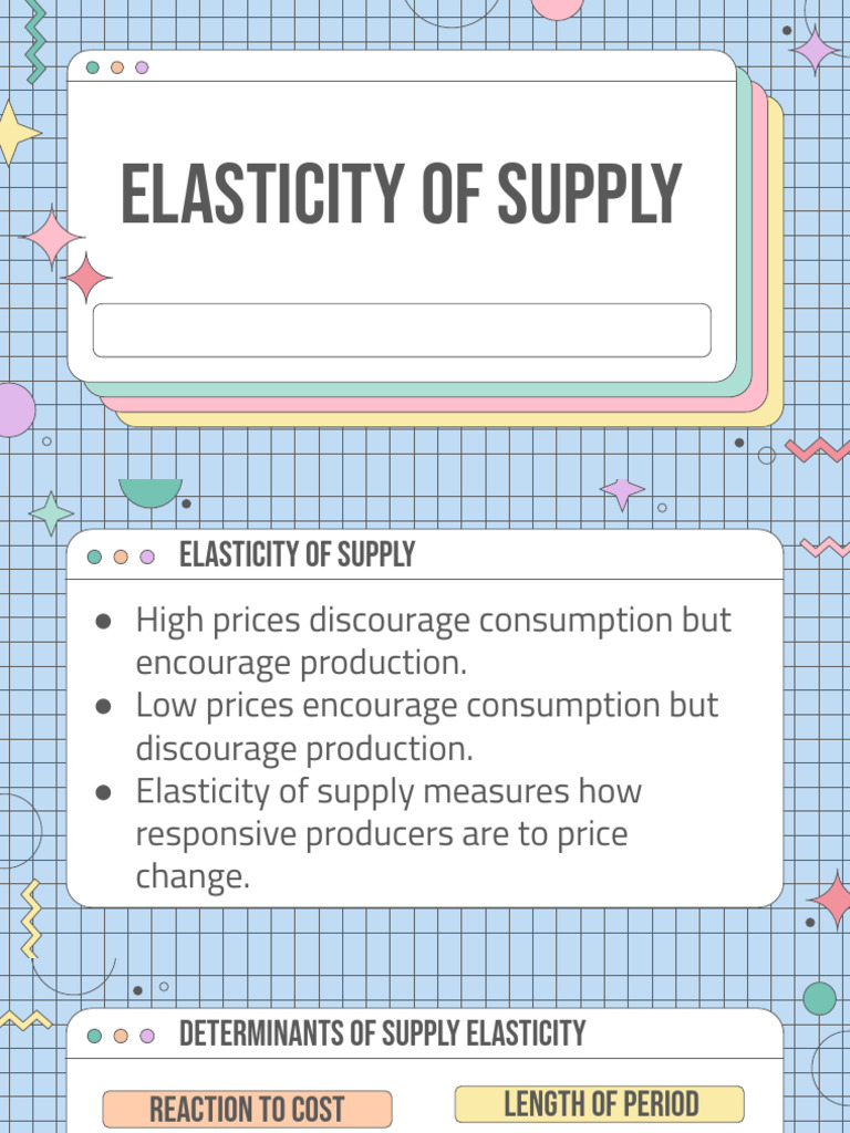 Lesson 9 - ELASTICITY OF SUPPLY | PDF