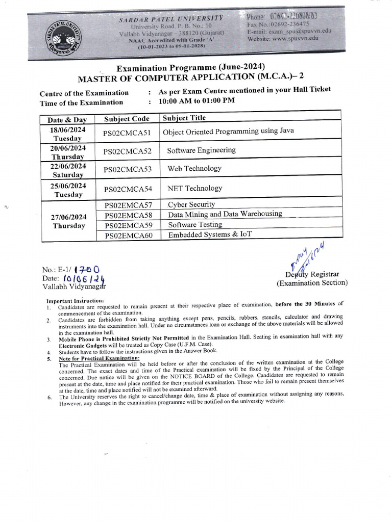 MCA Semester 2 | PDF