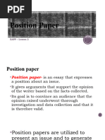Position Paper Format | PDF