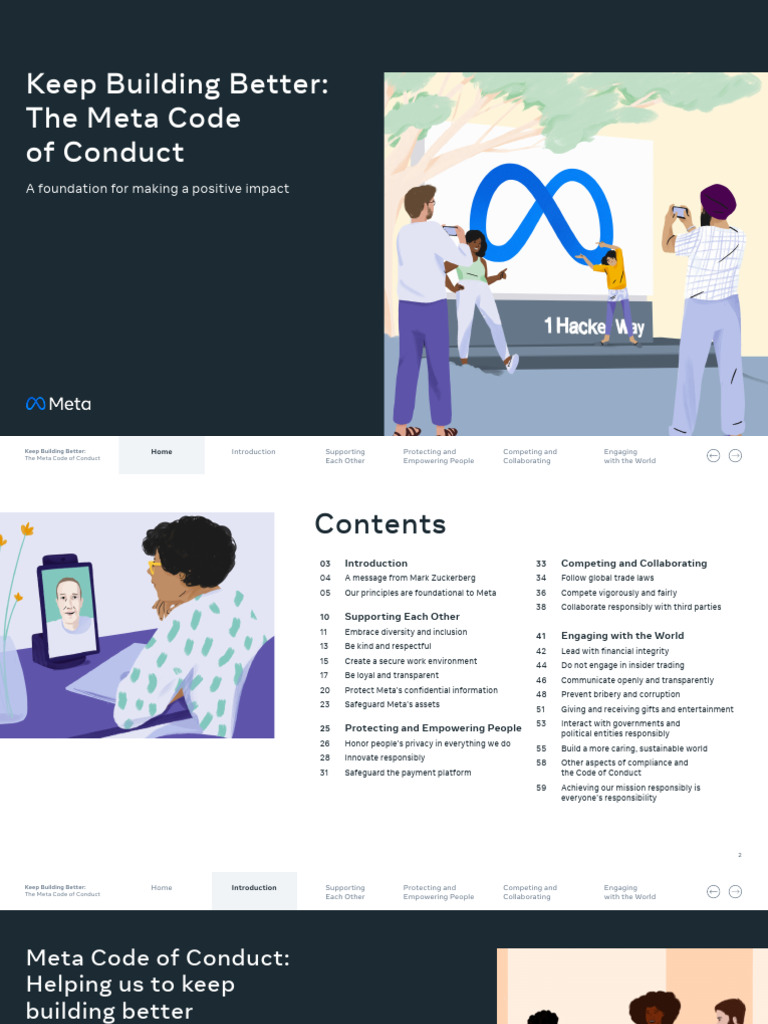 Meta Employee Code of Conduct | PDF | Diversity (Business) | Social Exclusion