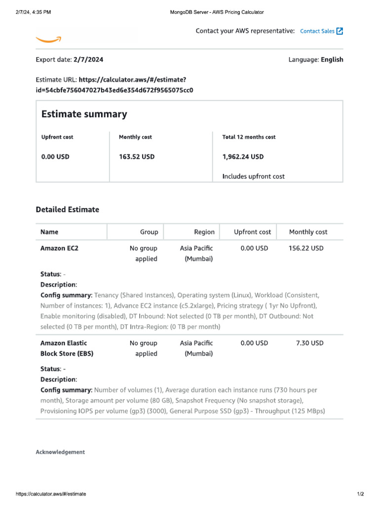 MongoDB Server Quote | PDF