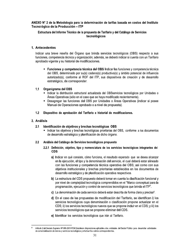 Informe Tecnico de Sustento | PDF
