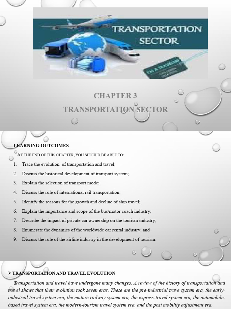 Chapter 3 Transportation Sector | PDF | Bus | Cruise Ship