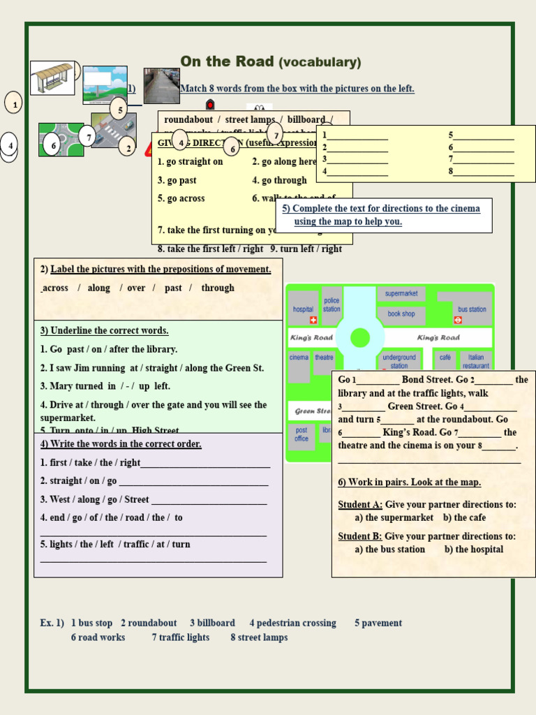 on-the-road-vocabulary-picture-dictionaries-reading-comprehension ...
