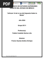 Artículo 14 LISR | PDF | Impuesto sobre la renta | Impuestos