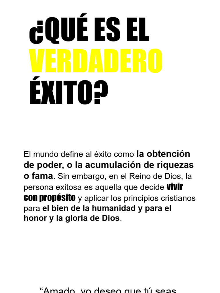 QUÉ ES EL EXITO | PDF