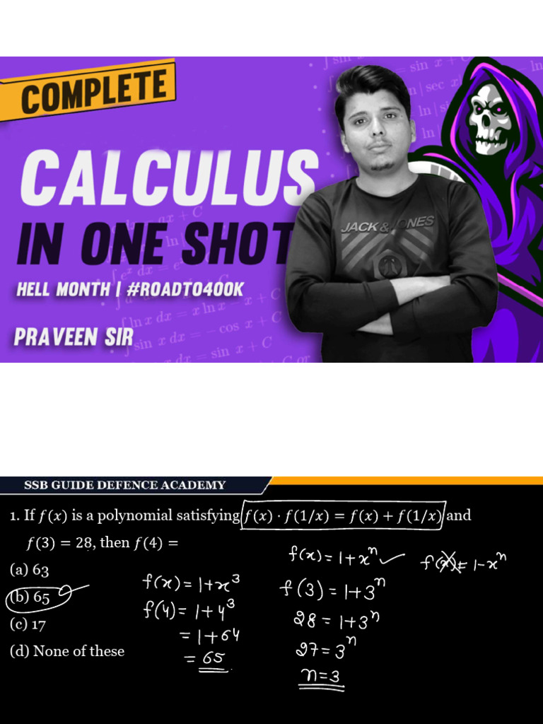 Calculus Hell Month | Download Free PDF | Equations | Function ...