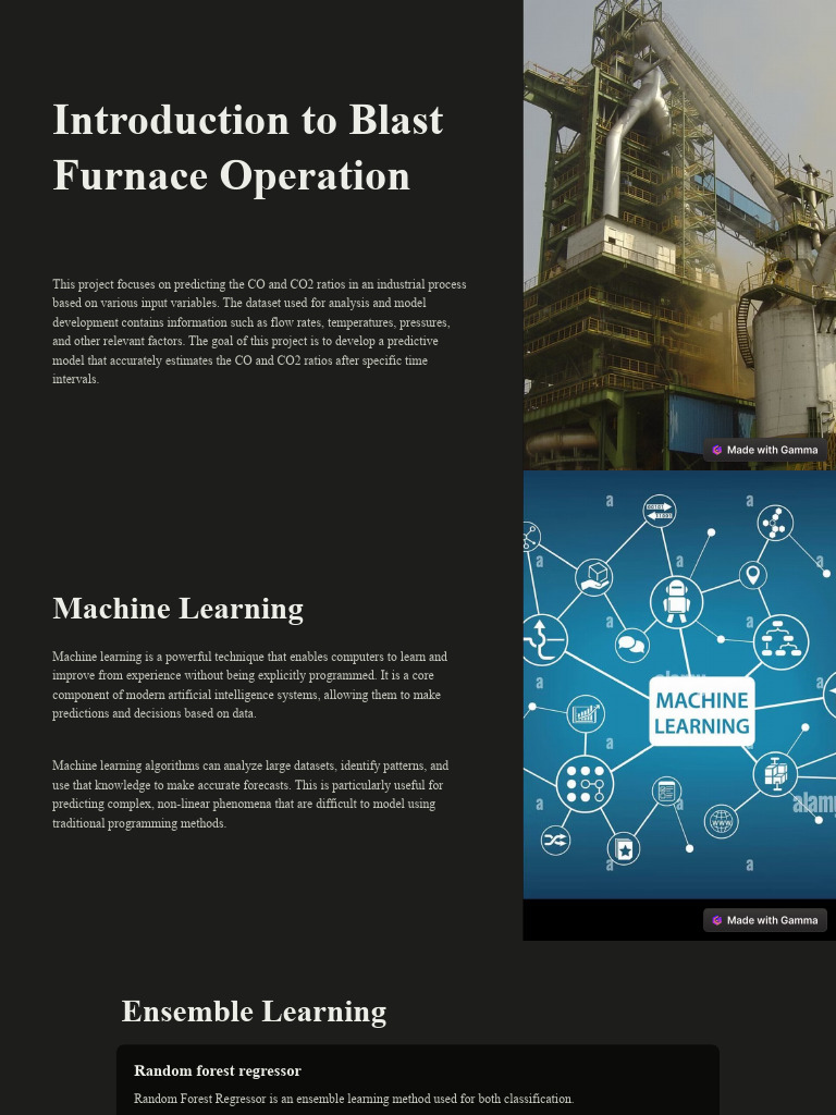 Introduction to Blast Furnace Operation | PDF | Machine Learning | Applied Mathematics