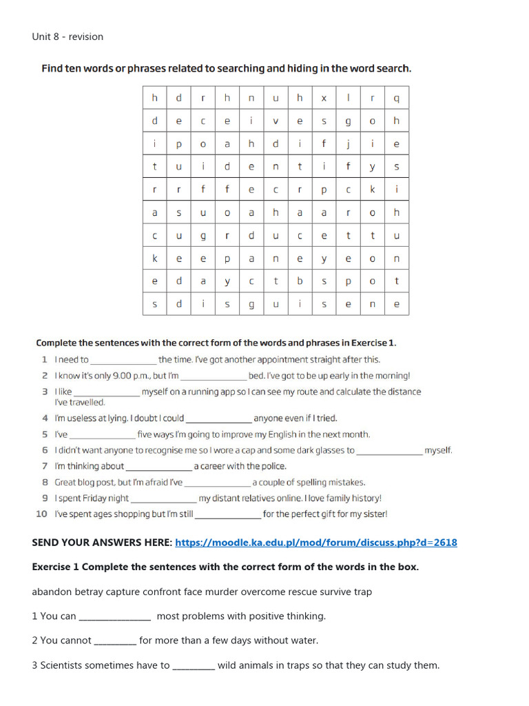 ROADMAP B2 Unit 8 REVISION | PDF | Paintings | Image