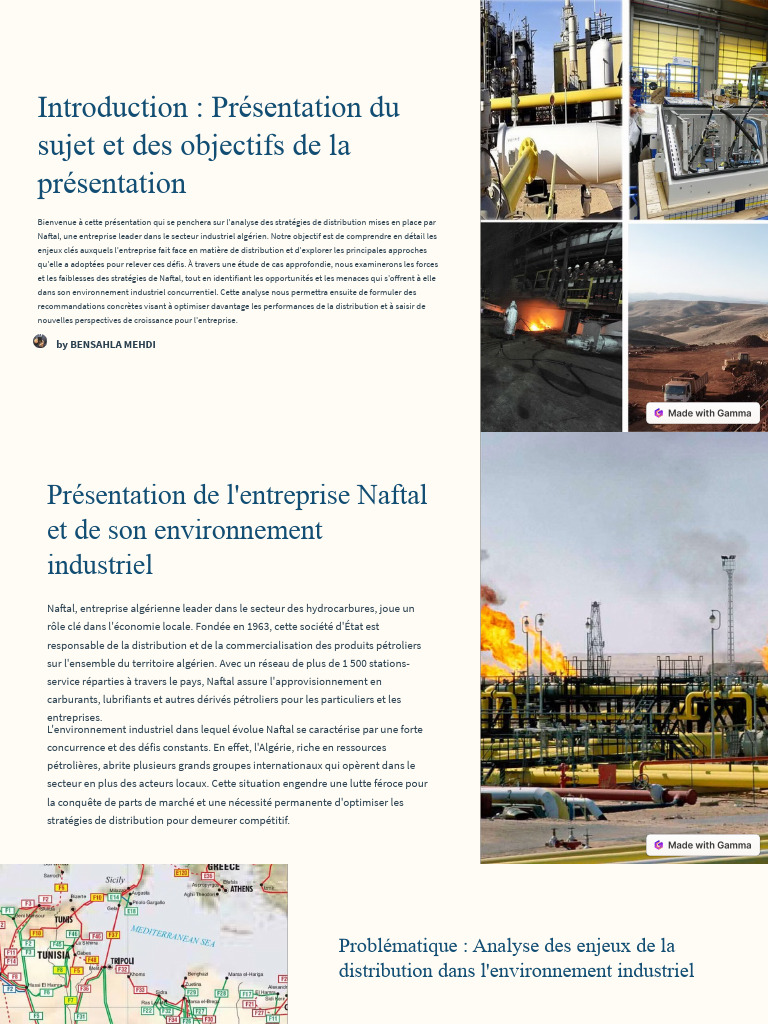 Introduction Presentation Du Sujet Et Des Objectifs de La Presentation | PDF | Logistique | Business