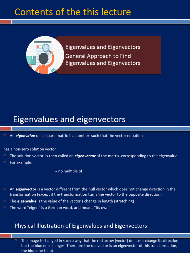 Numerical Analysis Lectures Pdf Eigenvalues And Eigenvectors 2688