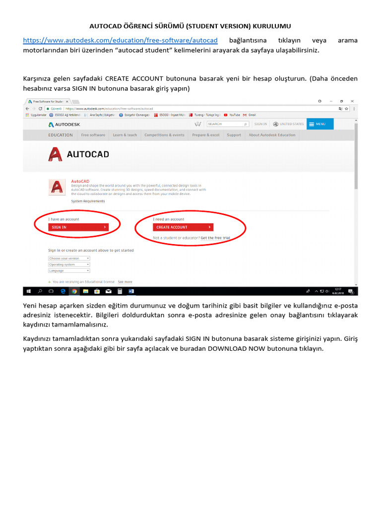 AUTOCAD Kurulum | PDF