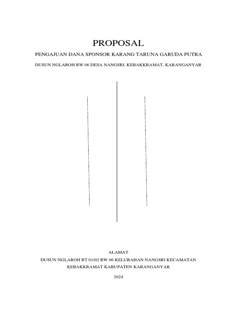 A - Proposal Pengajuan Dana Sponsor | PDF