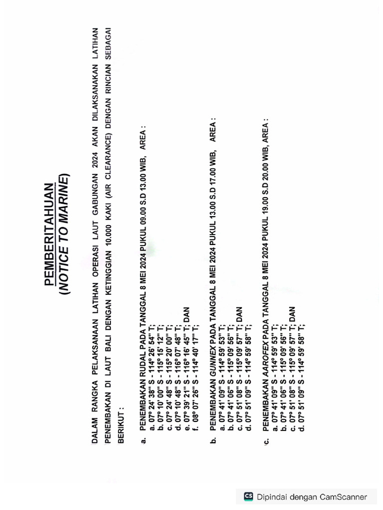 Notice To Marine | PDF