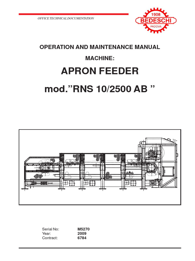 Apron Feeder | PDF | Crane (Machine) | Elevator