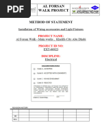 11.method Statement Electrical Work | PDF | Electrical Wiring | Electricity
