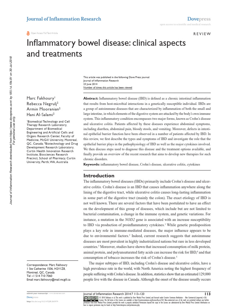 IBD Clinical Aspects | Download Free PDF | Inflammatory Bowel Disease ...