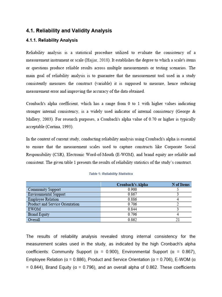 Text Relaibility and Validity | PDF | Factor Analysis | Validity (Statistics)