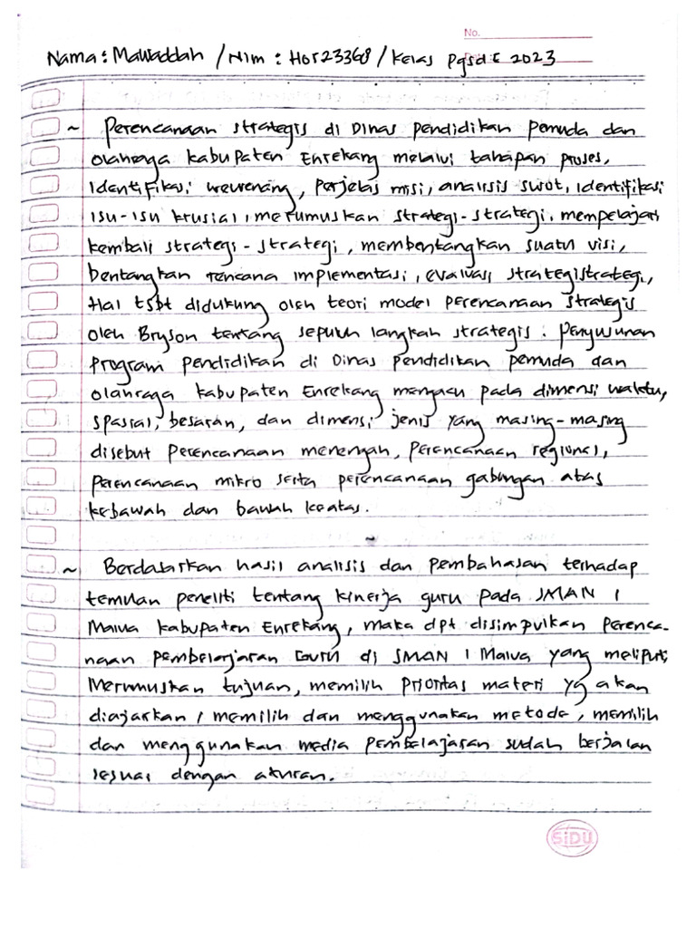 Mawaddah - Kesimpulan Jurnal - PGSD e 23 | PDF