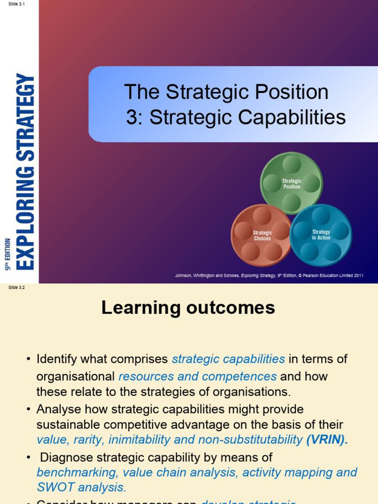 The Strategic Position 3: Strategic Capabilities | PDF | Competitive ...