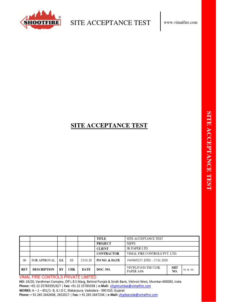 A-06 SAT Procedure | PDF | Manufactured Goods | Equipment