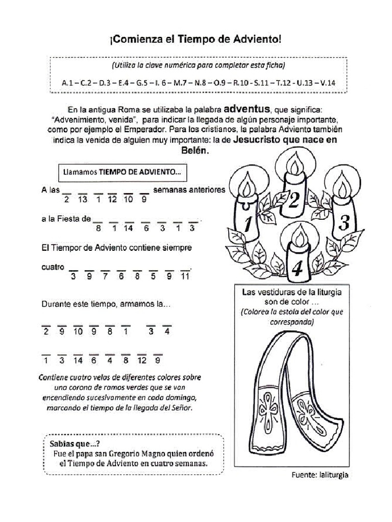 Ficha de Adviento | PDF