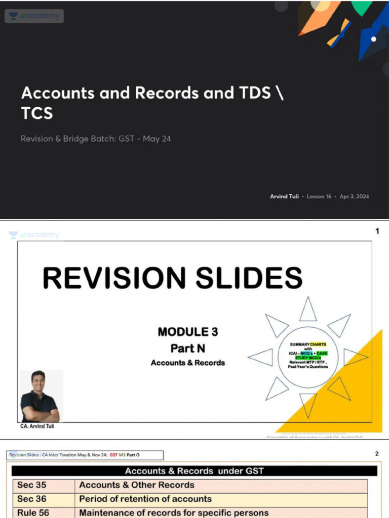 Accounts and Records and TDS TCS No Anno | PDF