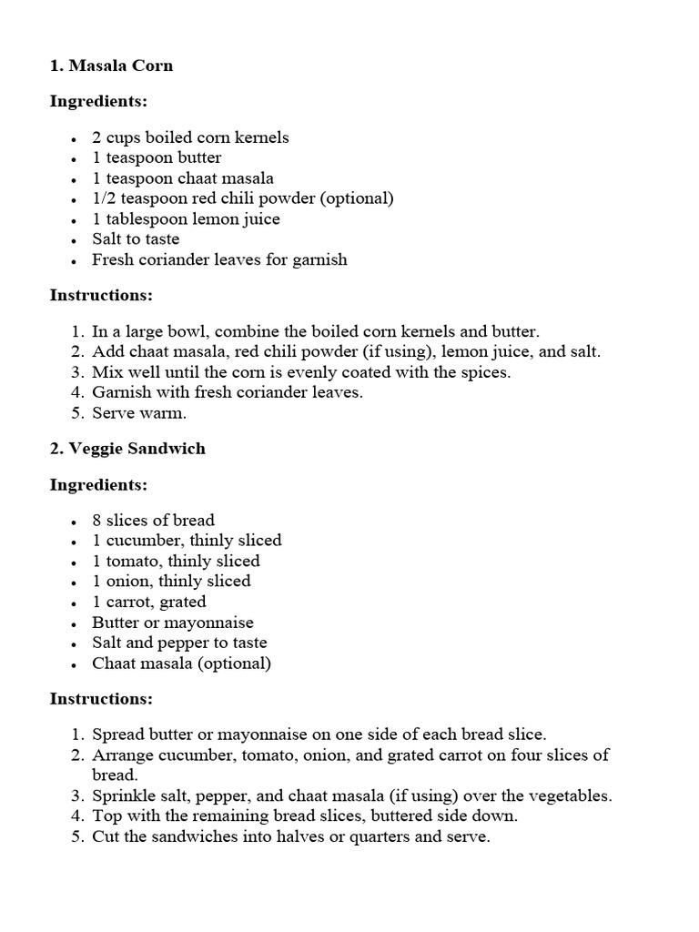 Recipe | PDF