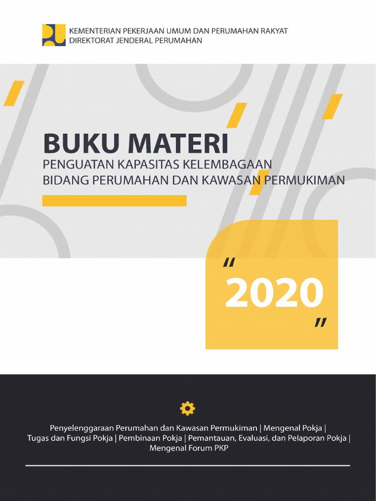 Buku Materi Penguatan Kapasitas Kelembagaan Bidang PKP | PDF