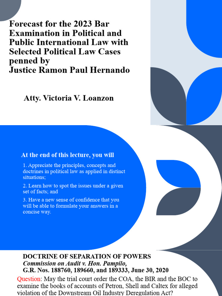 Forecast in Political and Public International Law September 2023 | PDF ...