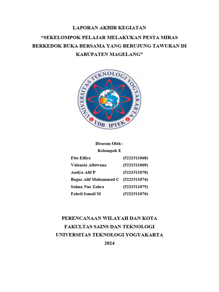 LAPORAN AKHIR KEGIATAN VALEN (1) | PDF