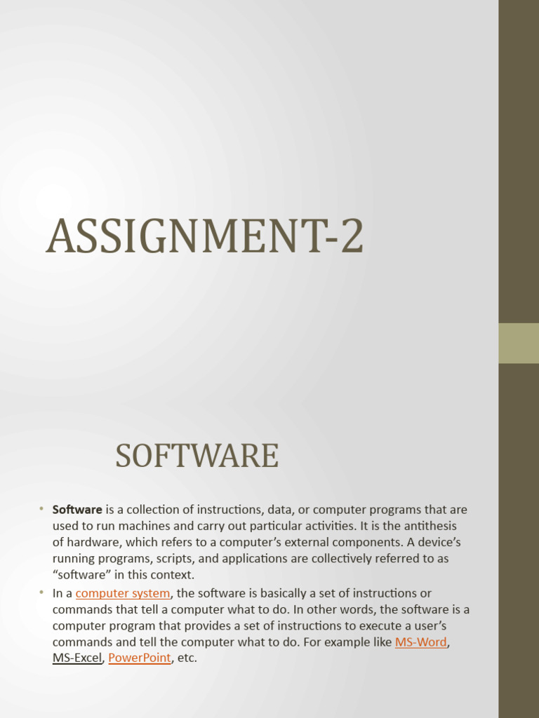 ASSIGNMENT-2 | PDF | Software | Application Software